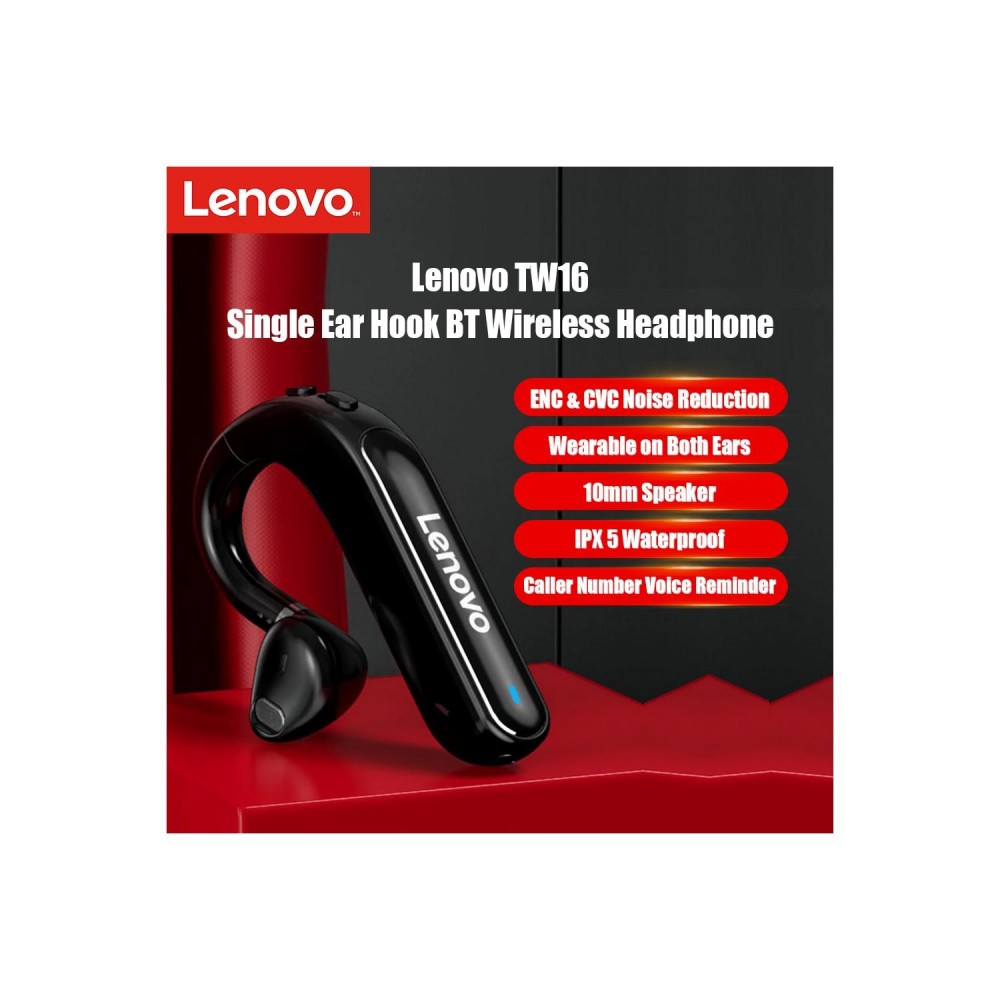 Lenovo TW16 Kulak Kancası Bluetooth 5.0 Kablosuz Kulaklık