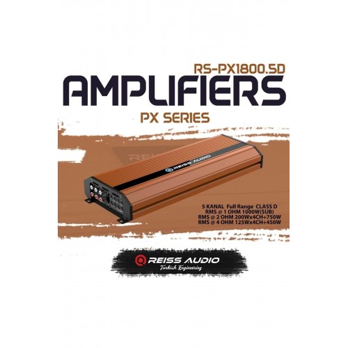 Reiss Audio Rs-px1800.5d 5 Kanal Class D Oto Amfi